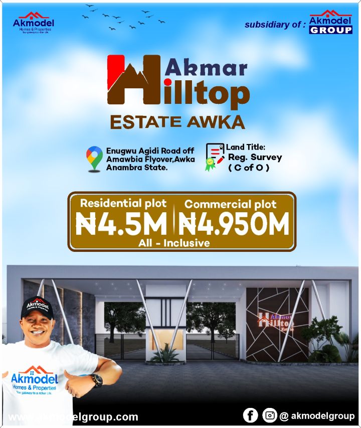AKMAR HILLTOP ESTATE AWKA | akmodel homes and properties