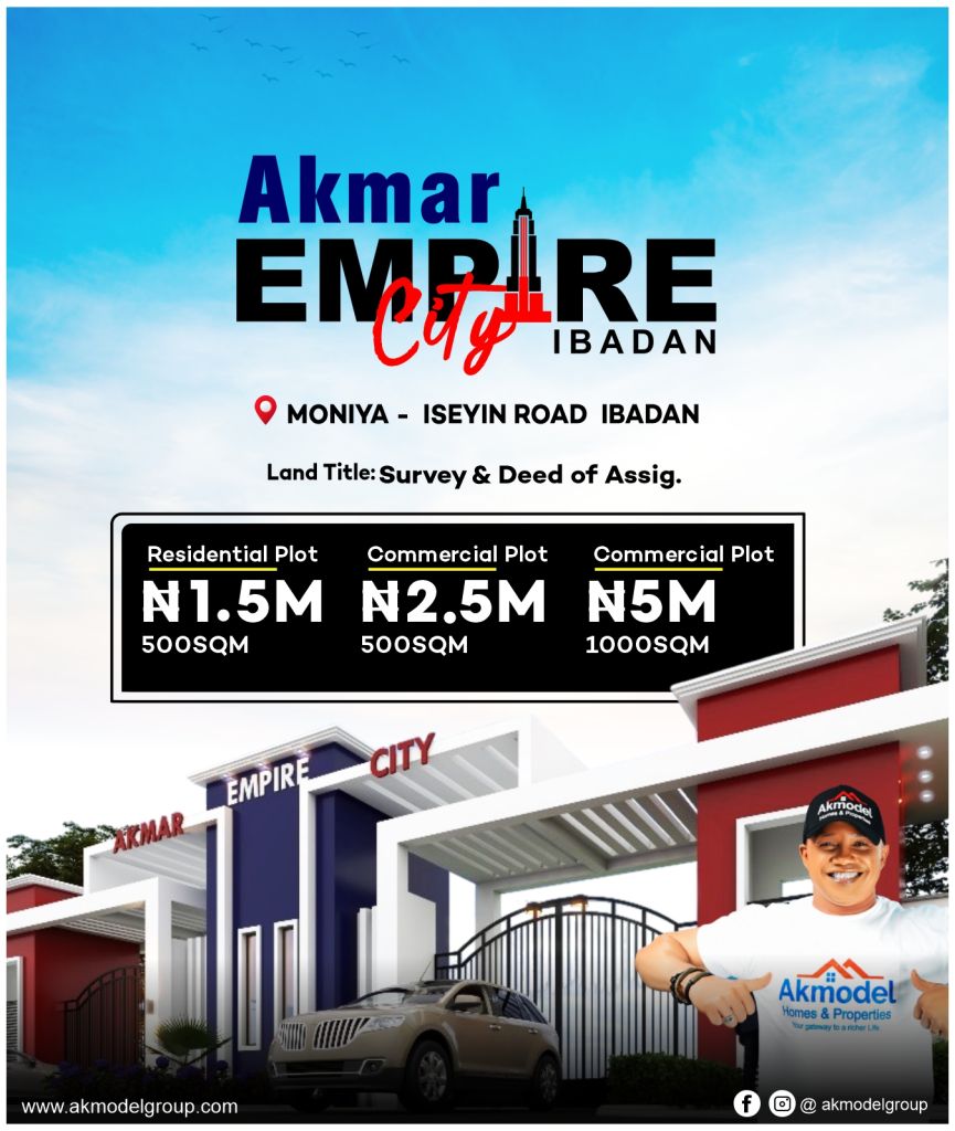 AKMAR EMPIRE CITY IBADAN | akmodel homes and properties